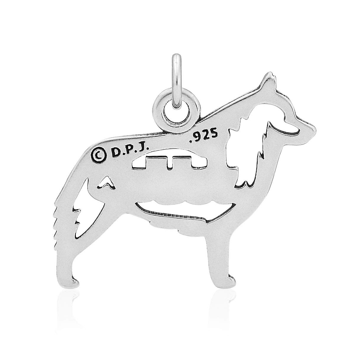 Dazzling Paws Jewelry Sterling Silver Schipperke Pendant Only
