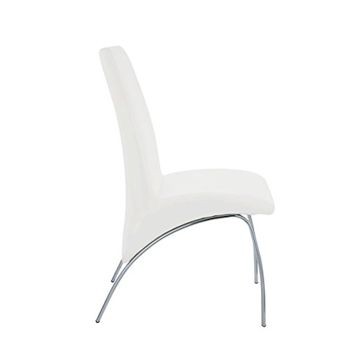 ACME Pervis Side Chair (Set-2) - 71107 - White PU & Chrome