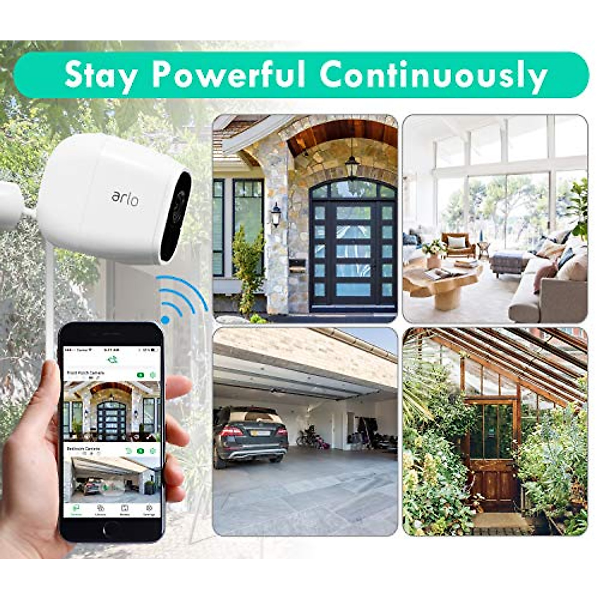 Itramax 30 Feet Right Angled Micro USB Power Cable with QC 3.0 Charger Brick,Power Supply Adapter and Charging Cord,Outdoor Quick Charger Compatible for Arlo Pro,Arlo Pro 2,Arlo Go,Arlo Security Light