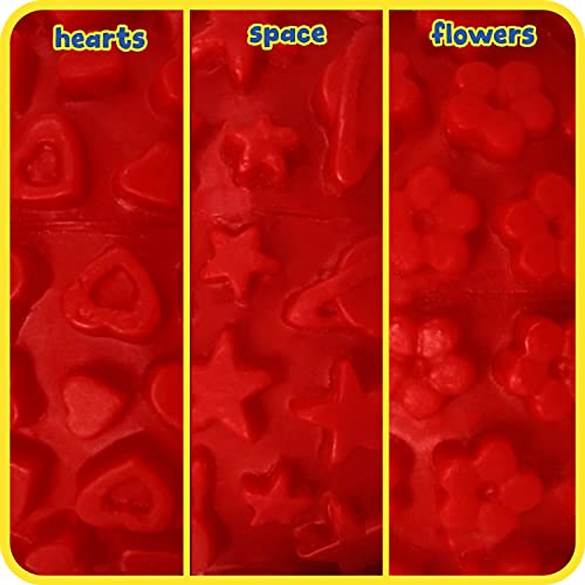 READY 2 LEARN Palm Dough Rollers - 3 Easy to Hold Arts and Crafts Tools for Kids - Set 2 - DIY Textured Patterns in Dough, Clay and Paint
