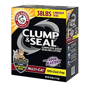 Arm & Hammer Clump & Seal Litter, Multi-Cat Litter 38 lb.