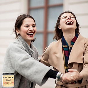 AharHora Candle Gifts for Women Men, Vanilla Scented Candle Miss Your Face Candle, Long Distance Relationship Gift Thinking of You Gift, Funny Friendship Candle for Best Friend Bestie Coworker