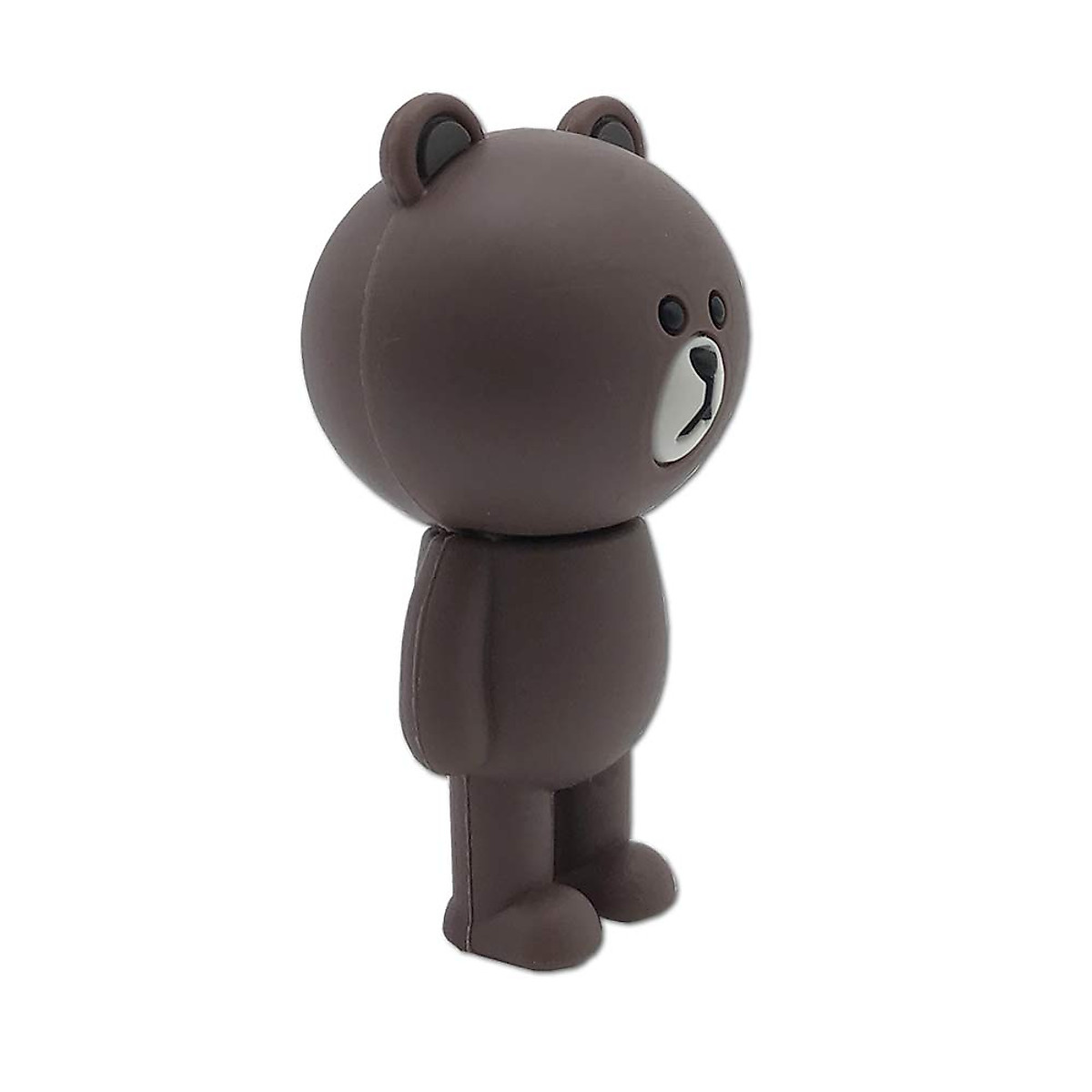 Novelty Standing Brown Bear Shape Design 16GB USB 2.0 Flash Drive Cute Memory Stick Stitch Thumb Drive Data Storage Pendrive Cartoon Jump Drive Gift