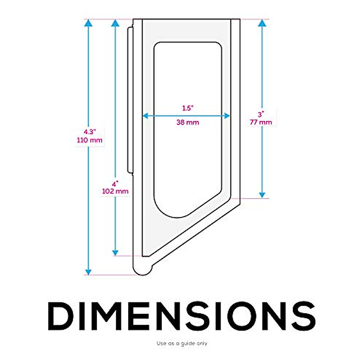 BRAINWAVZ Screwless 1.5" Wide Cable Box Mount, Modem, Router, Mesh, Streaming Media Devices & More Wall Mount | Wall Mount Any Device Upto 1.5" Wide & 4lb in Weight, Strong VHB Adhesive, No Tools