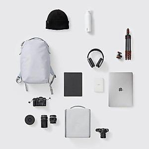 Urth Norite 24L Backpack – 15” Laptop Bag, Weatherproof + Recycled (Ash Grey)