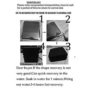 24 Pack Sound Proof Foam Panels 1" x 12" x 12" Acoustic Panels Studio Foam Wedges Sound Absorbing Wall Panels Decoration Foam Tiles Sound Proofing Padding for Wall, Home, Office (BLACK/BLUE)