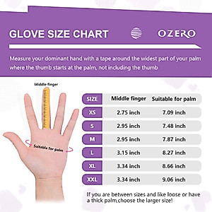 OZERO Winter Waterproof Gloves for Men: Women Gloves for Running Touchscreen - XS Size & Purple