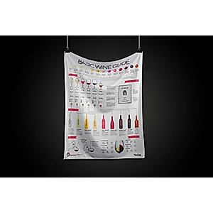 Wine Folly Microfiber Wine Glass Polishing Cloth Variety Pack Bundle - Large Size (21" x 28")