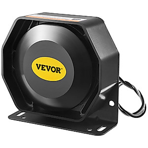 Vevor Police Sirens 200W 9-Tone Car Warning Alarm Handhold Microphone Light Control Switches Emergency Electronic PA System for Cars Fire Trucks : Electronics