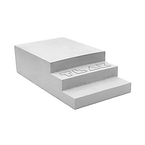 Teak Tuning Monument Series Concrete Fingerboard Obstacle, The Stoop Manual Pad Stairs - 3" Wide, 5.5" Long - Ultra Premium, Super Durable Polymer Modified Concrete - Sterling Gray Colorway