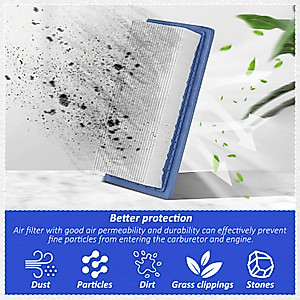 HASME Air Filter Cartridge Replacements for BRIGGS STRATTON 496077 691643 Generac 0691643 1691643 691643 John Deere AM34093 Fits for Briggs Stratton 176400 19B400 19E400 19F400 19G700