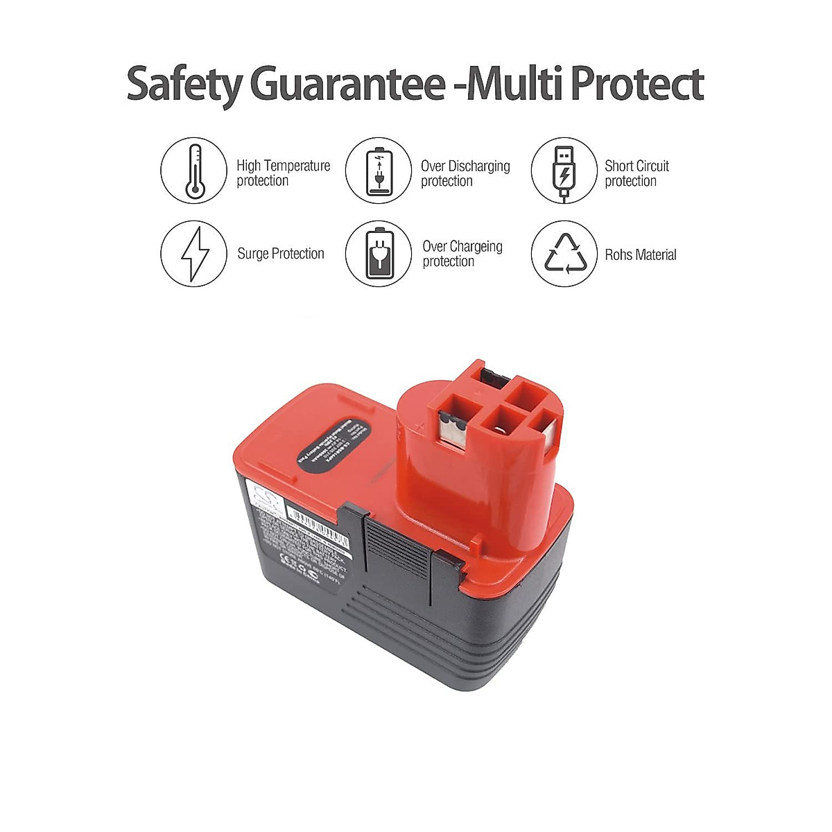 Replacement Battery for Bosch PSR14.4 VES-2 VPE-2 26156801,fits BAT013 BAT015,14.4V 3000mAh