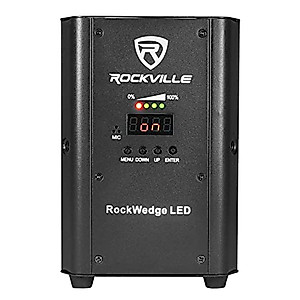 Rockville 54w RGBWA+UV Rechargeable Battery Wireless DMX Par Light (RockWedge LED)