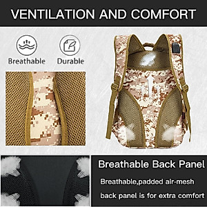 outdoor plus Camo Backpack,Military Boys Backpacks for School,40LArmy Bookbag with USB Charging Port Waterproof