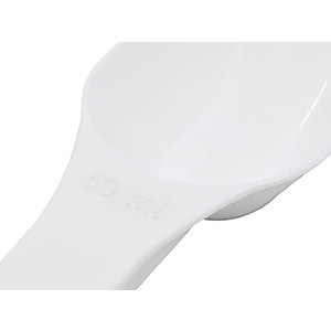 EISCO 12PK Scoops, 50ml (1.7oz) - Polypropylene Plastic - Flat Bottom - Excellent for Measuring & Weighing - Autoclavable