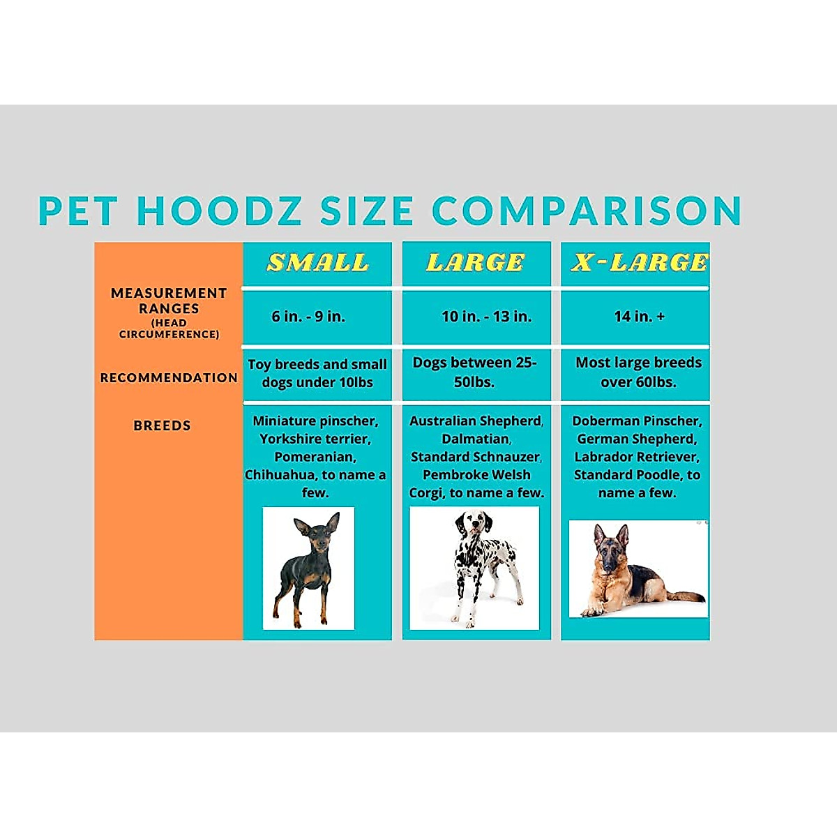 Pet Hoodz for Dogs-Anxiety, Grooming, Ear Muffs, Dog Ear Protection, Calming, Ear Compression, Pet Hoodie, Dog Hoodie (X-Large)