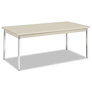 The HON COMPANY Utility Table, 72 by 36 by 29-Inch, Light Gray