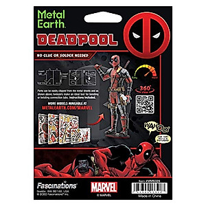 Fascinations Metal Earth Marvel Deadpool 3D Metal Model Kit