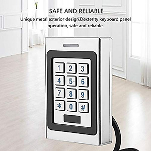 Waterproof IP67 RFID Card Door Access Controller, Keypad Security Door Access Control System, DC12V Access Controller Support 3000 Users, Intelligent Key Board 3 Way to Open Door
