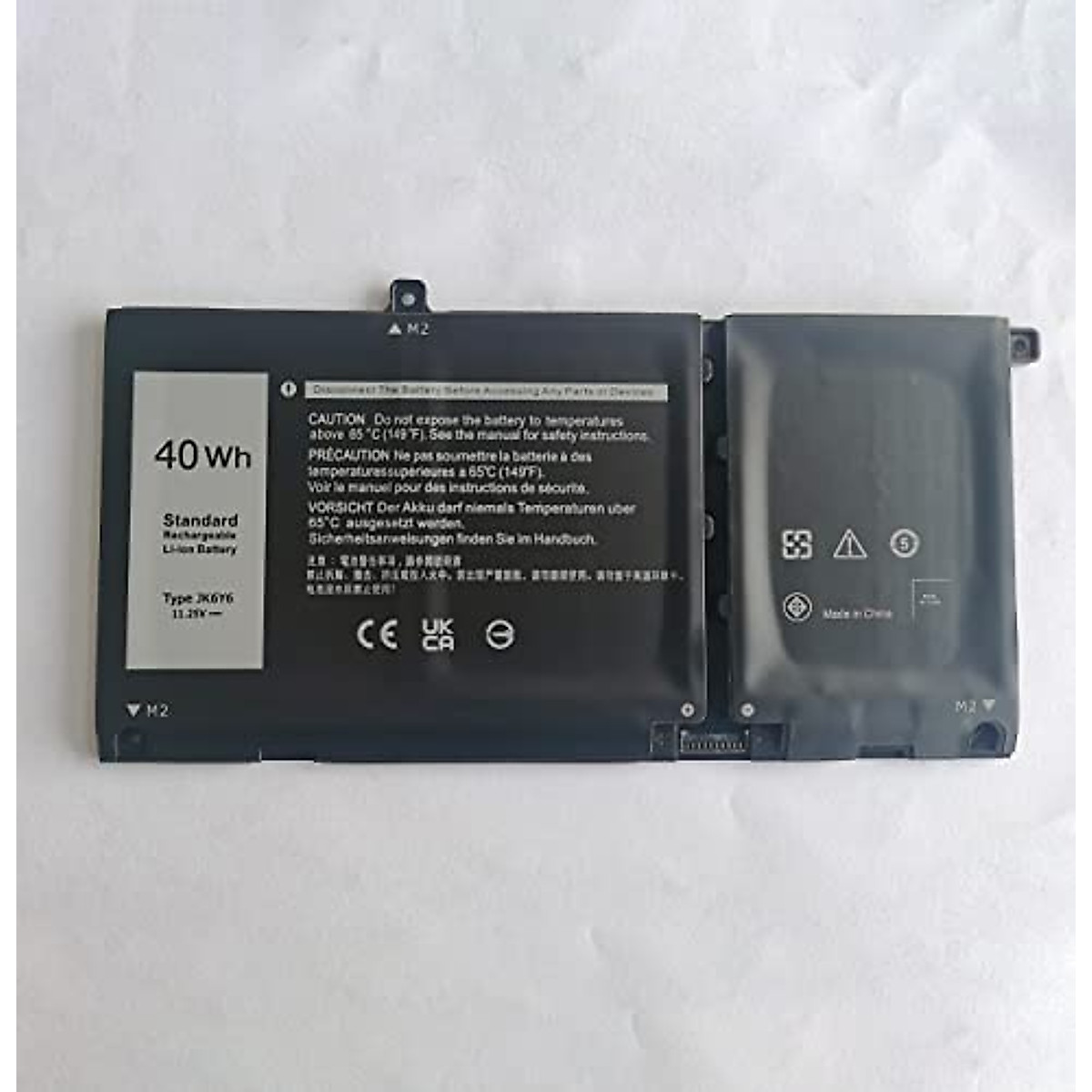 JGTM 40Wh JK6Y6 Laptop Battery for Dell Latitude 3410 3510 Vostro 5300 5301 5401 5501 Inspiron 5400 5406 7405 2-in-1 Inspiron 7300 7306 7500 7506 2-in-1 Silver CF5RH C5KG6 Type Li-ion Battery 11.25V