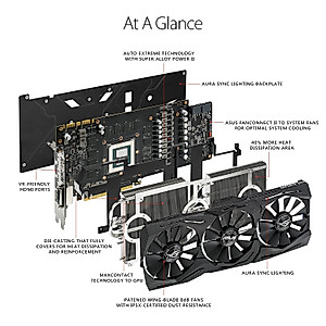 ASUS ROG STRIX GeForce GTX 1080 TI 11GB VR Ready 5K HD Gaming Graphics Card (ROG-STRIX-GTX1080TI-11G-GAMING) (Renewed)