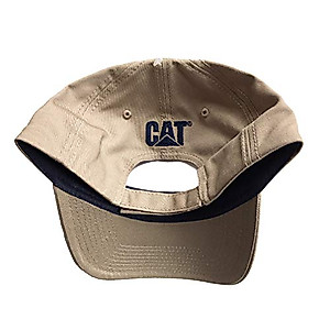 Caterpillar Equipment Machinery Flag Patch Khaki Cap/Hat