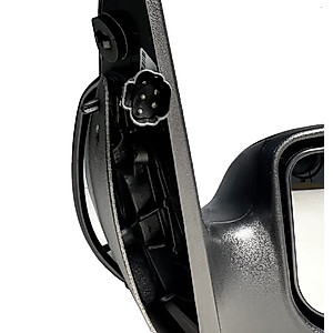 Dependable Direct Right Passenger Side Textured Power-Operated Non-Heated Non-Folding Door Mirror Compatible With USA Built Ford Focus (2000 2001 2002 2003 2004 2005 2006 2007) - FO1321180