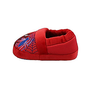 Marvel Spider-Man Toddler Boys Plush Aline Slippers (2-3 M US Little Kid, Red)