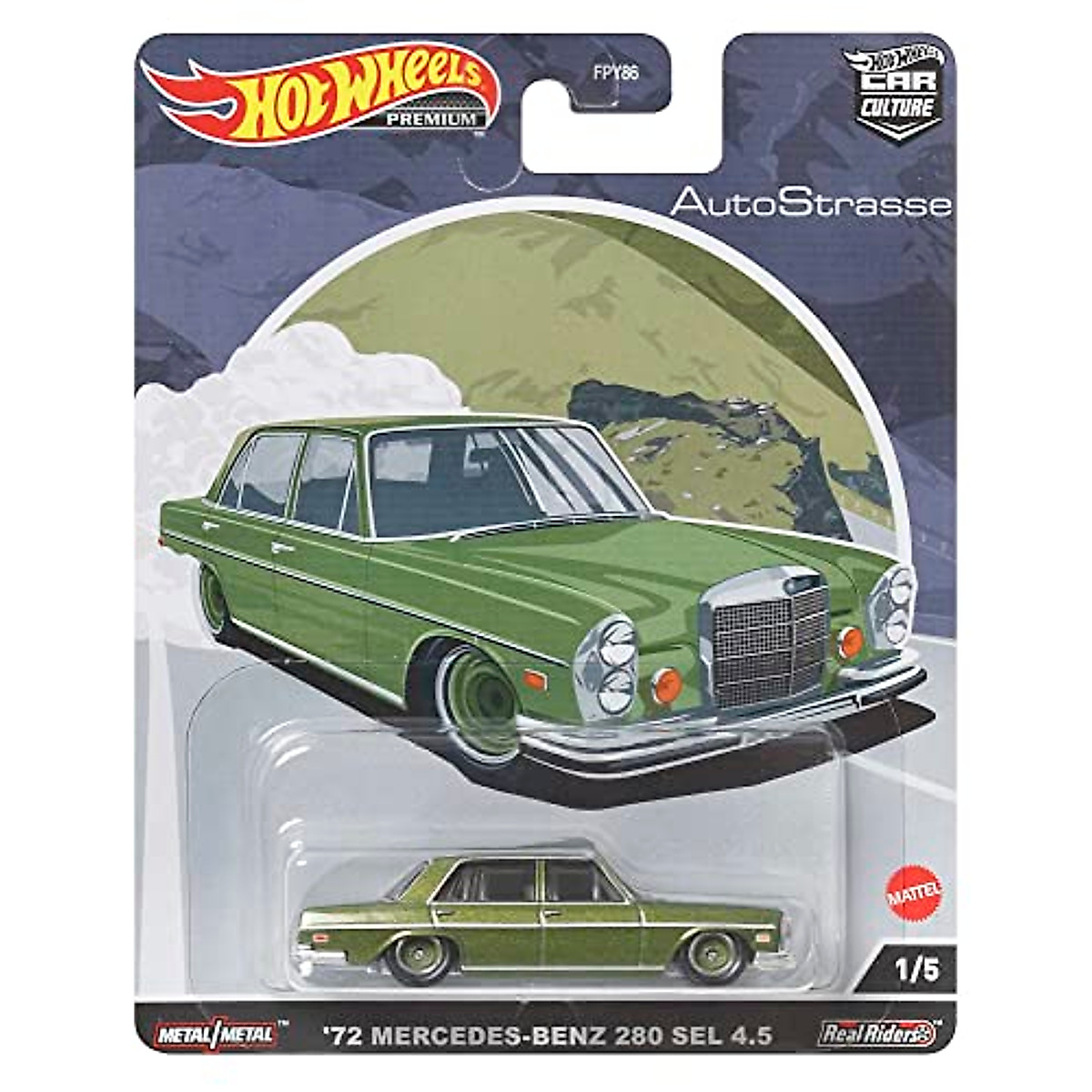 Hot Wheels '72 Mercedes Benz 280 SEL 4.5, Auto Strasse