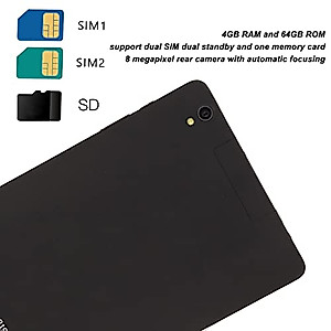 ANGGREK 8 Inch Tablet Black, 1920x1200, 4G LTE, 4GB RAM, 64GB ROM, Dual SIM Dual Standby, MTK6753 Chip, 9, 8MP Rear Camera, 5MP Front Camera (US Plug)