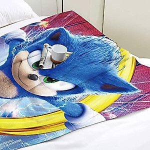 Cartoon Fleece Blanket Super Soft Cozy Throw Blanket, Lightweight Fuzzy Comfy Textured Flannel Blanket Winter Warm Plush Throw Blankets for Couch, Sofa, Bed (Style 1, 50 x 40 inches)