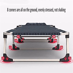 XZGDEN Lightweight Camping Chairs Garden Loungers Folding Chair Folding Sun Lounger, Metal Frame Breathable Lazy Chair, Detachable Pillow, Portable Garden Outdoor Recliner 190cm