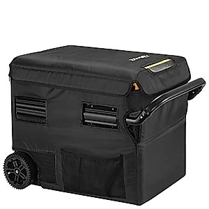 BougeRV 48 Quart Insulated Protective Cover, 12 Volt Portable Refrigerator Cover for BougeRV CR45 Fridge, Portable Refrigerator Bag for Dual Zone Refrigerator (Refrigerator NOT Included)