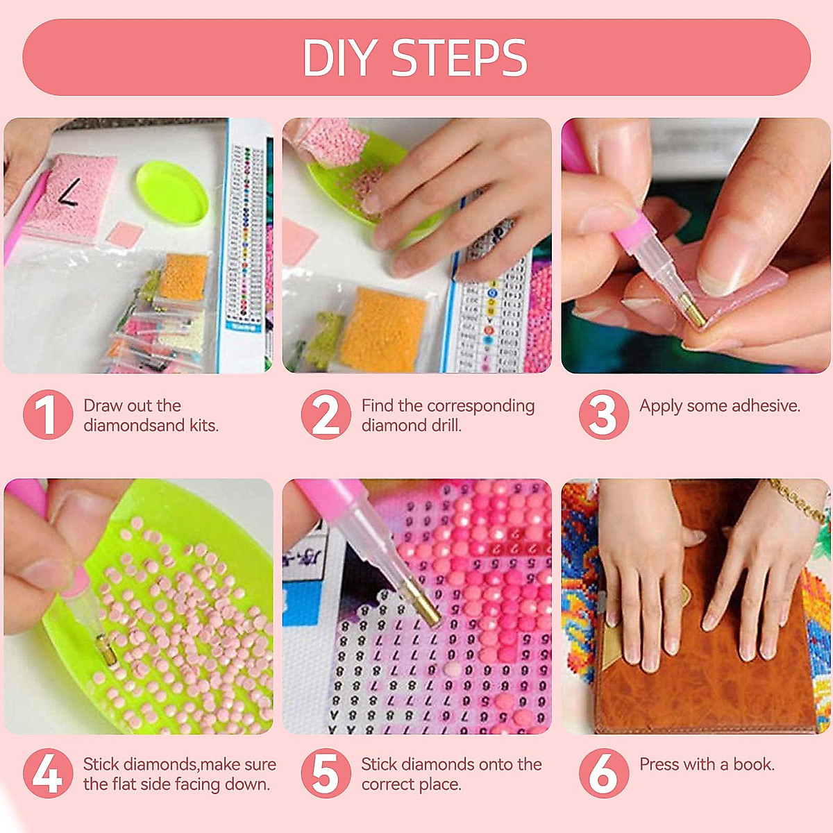 DIY 5D Diamond Painting by Number Kits,Full Drill Crystal Rhinestone Embroidery Pictures Arts Craft for Home Wall Decoration Deer 11.8×15.7Inches