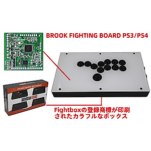 FightBox RAC-J800B-PS-B All Buttons Leverless-Style Arcade Joystick Fight Stick Game Controller For PS4/PS3/PC Sanwa OBSF-24 30