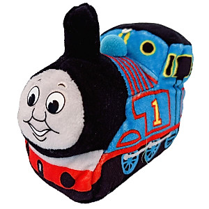 Thomas Train Plush Stuffed Percy Pillow Buddy - Super Soft Polyester Microfiber (Thomas, 4.5 inch)