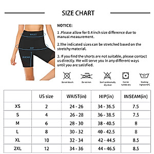 VOEONS Workout Shorts Women Mesh High Waist Spandex Biker Shorts Gym Yoga Compress Shorts for Women Black