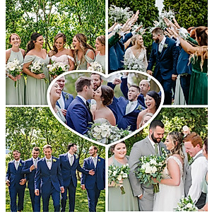 HISDERN Sage Green Ties for Men Wedding Light Green Tie and Pocket Square Set Mens Mint Green Silk Neckties Handkerchief Formal Business Necktie