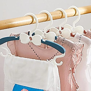 YASEZ 10Pcs Hanger Retractable PP Baby Clothes Hanger fwor Family Use (Color : E, Size : 28cm x 17cm)