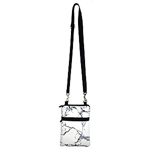 Wanty Cell Phone Bag - Small Crossbody Bag, Cell Phone Purse Smartphone Wallet with Shoulder Strap for Women (White)