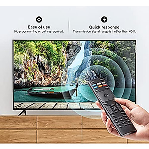 Universal Remote-Control for Vizio Smart-TV, Remote-XRT136-Replacement Compatible with LED LCD HDTV 4K UHD and More TVs …