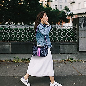 ORAD Small Shoulder Handbag, Neoprene Bag Crossbody Bag for Women Hobo Handbags Womens Crossbody Purse (Blue Camo)