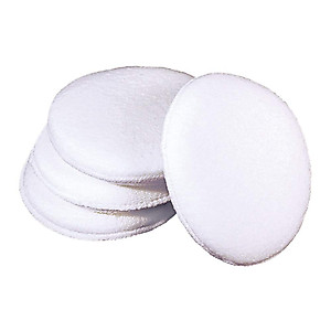 Buffalo Industries (64012) 5" Terry Applicator Pad, Cotton Cover over Foam Pad (Pack of 4) - Smooth and Consistent Application of Waxes, Stains, Polishes and Protectants - Easy to Use and Reusable