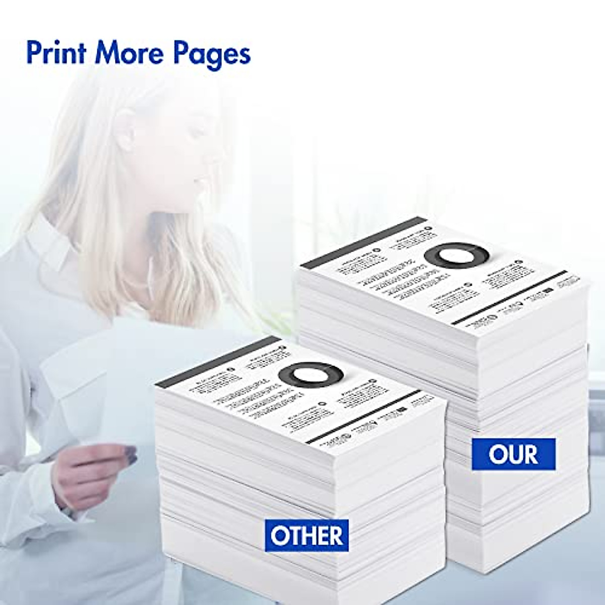 INFITONER TN-760 Toner Cartridge Black High Yield Compatible Replacement for Brother TN760 TN 760 TN730 TN-730 for MFC-L2710DW HL-L2395DW HL-L2350DW HL-L2370DW Printer (Toner TN-730/TN-760, 4-Pack)