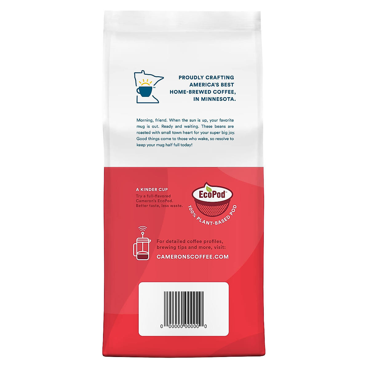 Cameron's Coffee Roasted Ground Coffee Bag, Flavored, Toasted Southern Pecan, 12 Ounce