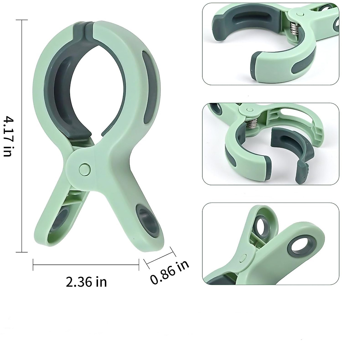 Extra Large Beach Towel Clips 8 Pack,4.17 Inch Towel Clips for Beach Chairs Cruise Heavy Duty, Heavy Duty Clothes pins Beach Cruise Essentials Must Haves (Pink+Green)