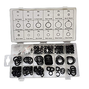 141 PCS Rubber Sealing Washer Kit with 225 PCS Faucet O-Rings Gasket Seal Assortment Set,34 Different Assorted Sizes
