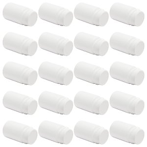 Aicosineg 20Pcs 2.12oz Lab Dropping Bottles PE Plastic Bottles Lab Eye Dropper Bottles Squeezable Eye Liquid Drop Bottle Small Mouth Drop Bottles Sample Seal Storage Bottles with Cap for Travel White