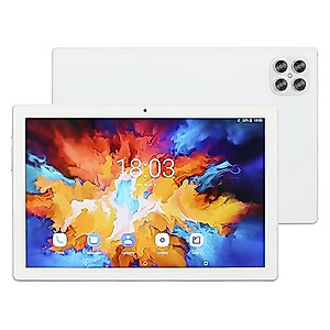 10.1 Inch Tablet PC, 4G LTE Tablet 100‑240V 5.0 Front 12MP Rear 24MP 12GB 256GB for Work (US Plug)