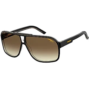 Carrera Grand Prix 2/S Rectangular Sunglasses, Black/Brown Gradient, 64mm, 9mm